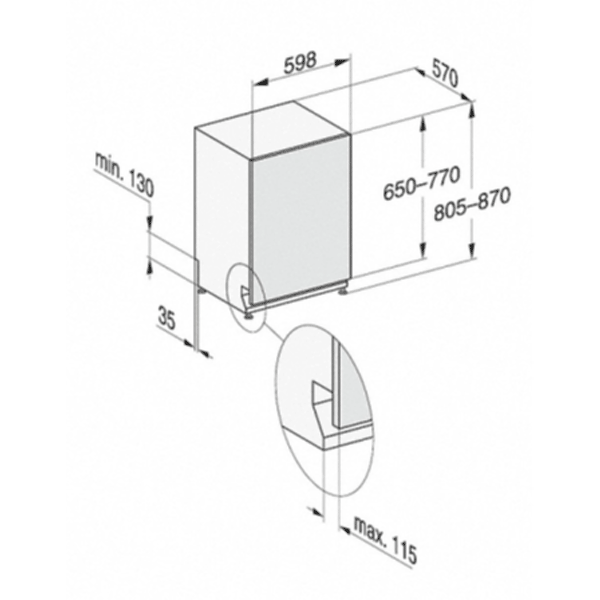 מדיח כלים אינטגרלי מלא G 7360 SCVI – Miele