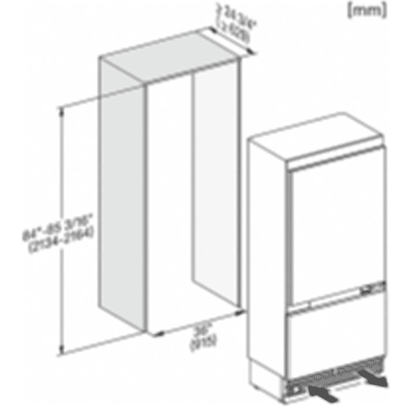 מקרר ומקפיא KF 2911 VI L – Miele
