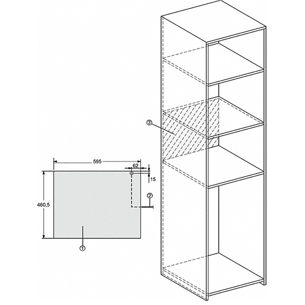 מיקרוגל בנוי דגם M 2240 SC Black – Miele